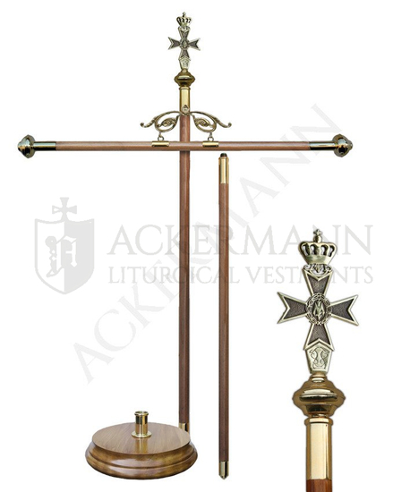 Processional Banner Stand for church BS-103 - Ackermann