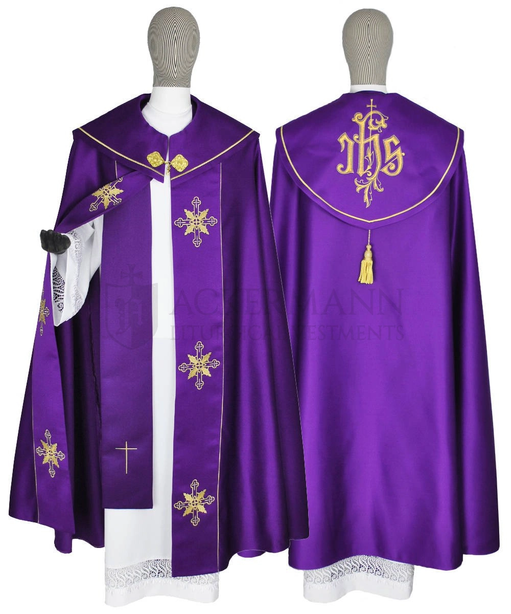Purple Gothic Cope IHS model 023 - online shop Ackermann