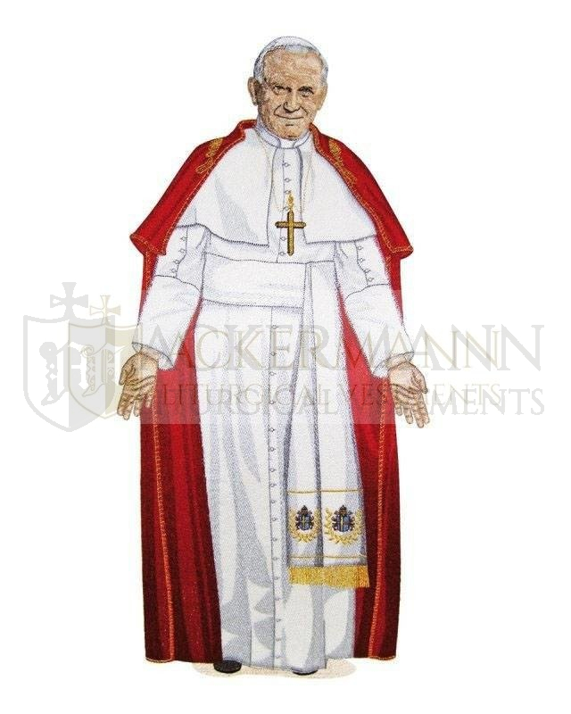 Embroidered Applique "St. Pope John Paul II" v2 - online shop Ackermann