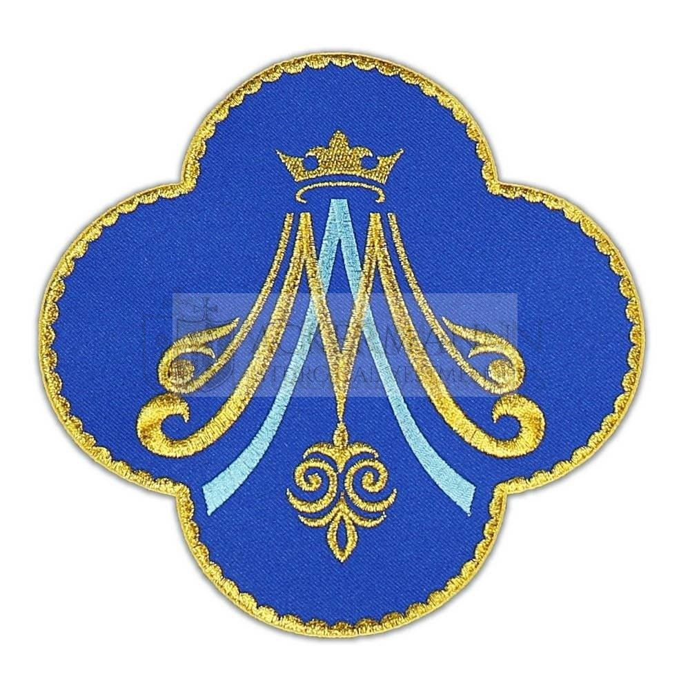 Blue Marian Embroidered Applique - Ackermann