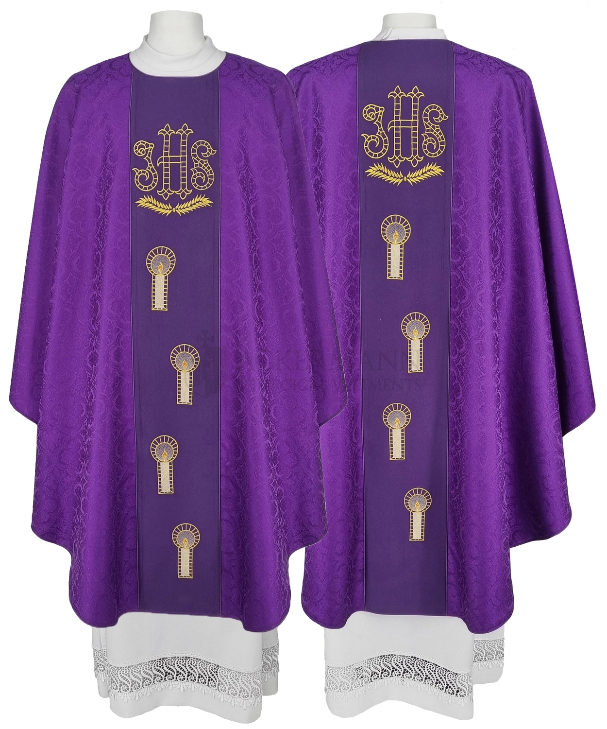 Gothic chasuble for Advent Season model 5232 - online shop Ackermann