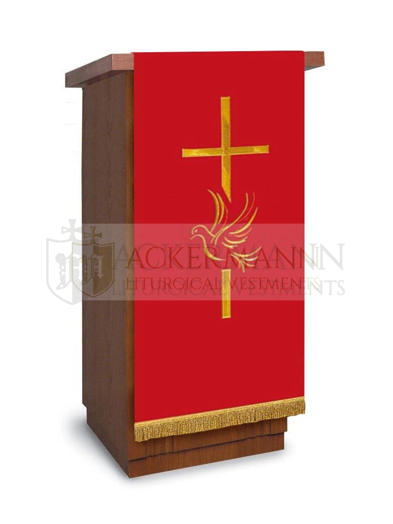 Red Lectern hanging for Pentecost 'Holy Spirit' - Ackermann