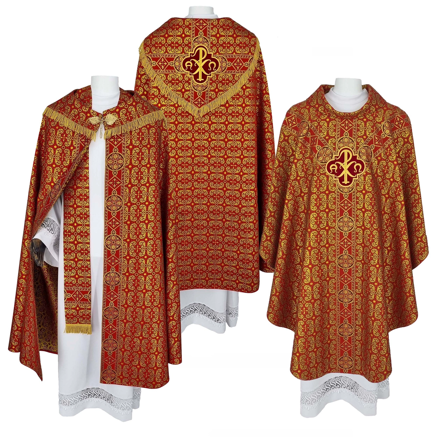 Set of Red Cope with chasuble for Good Friday or Palm Sunday - online ...